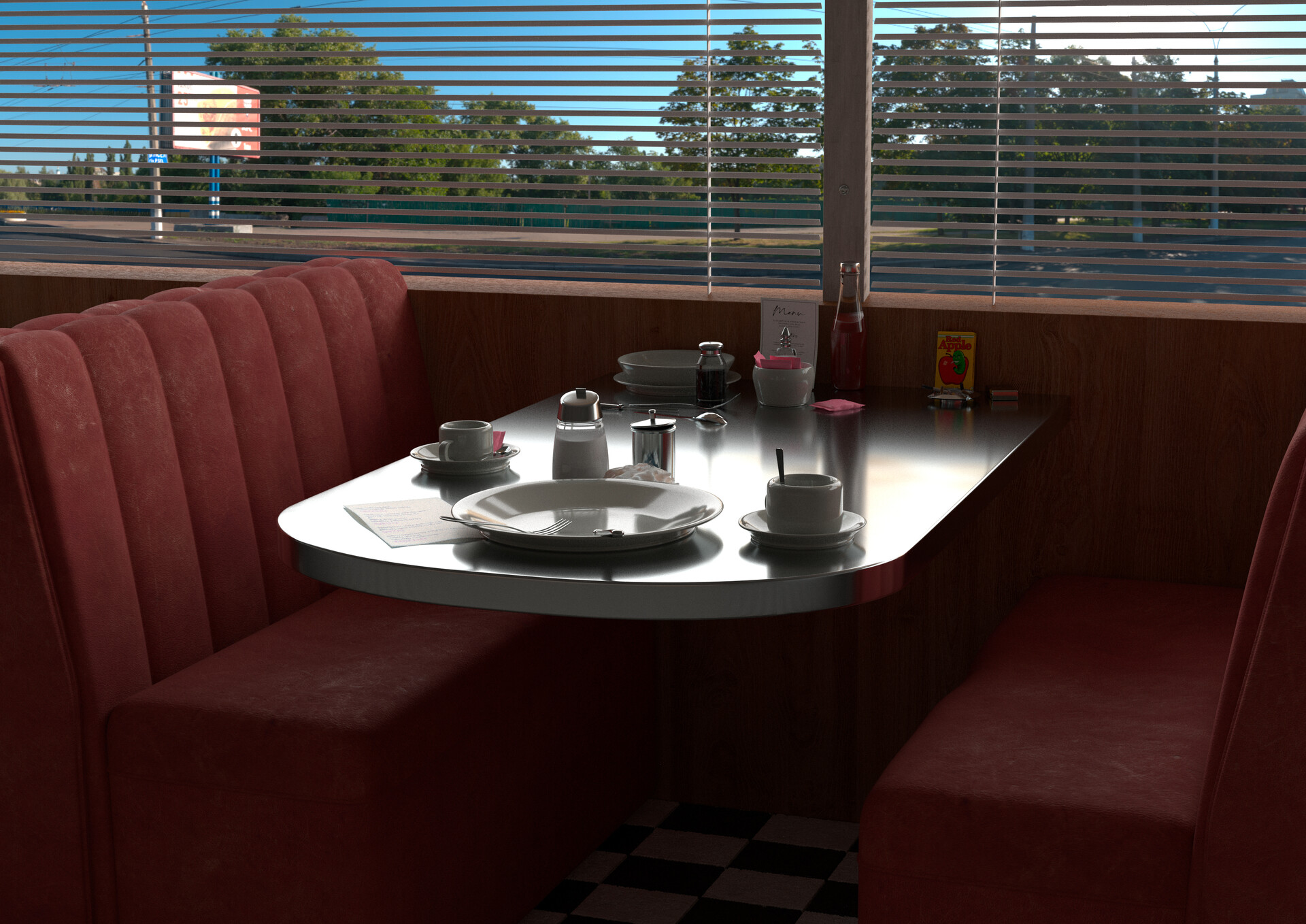 ArtStation - Pulp Fiction's Restaurant