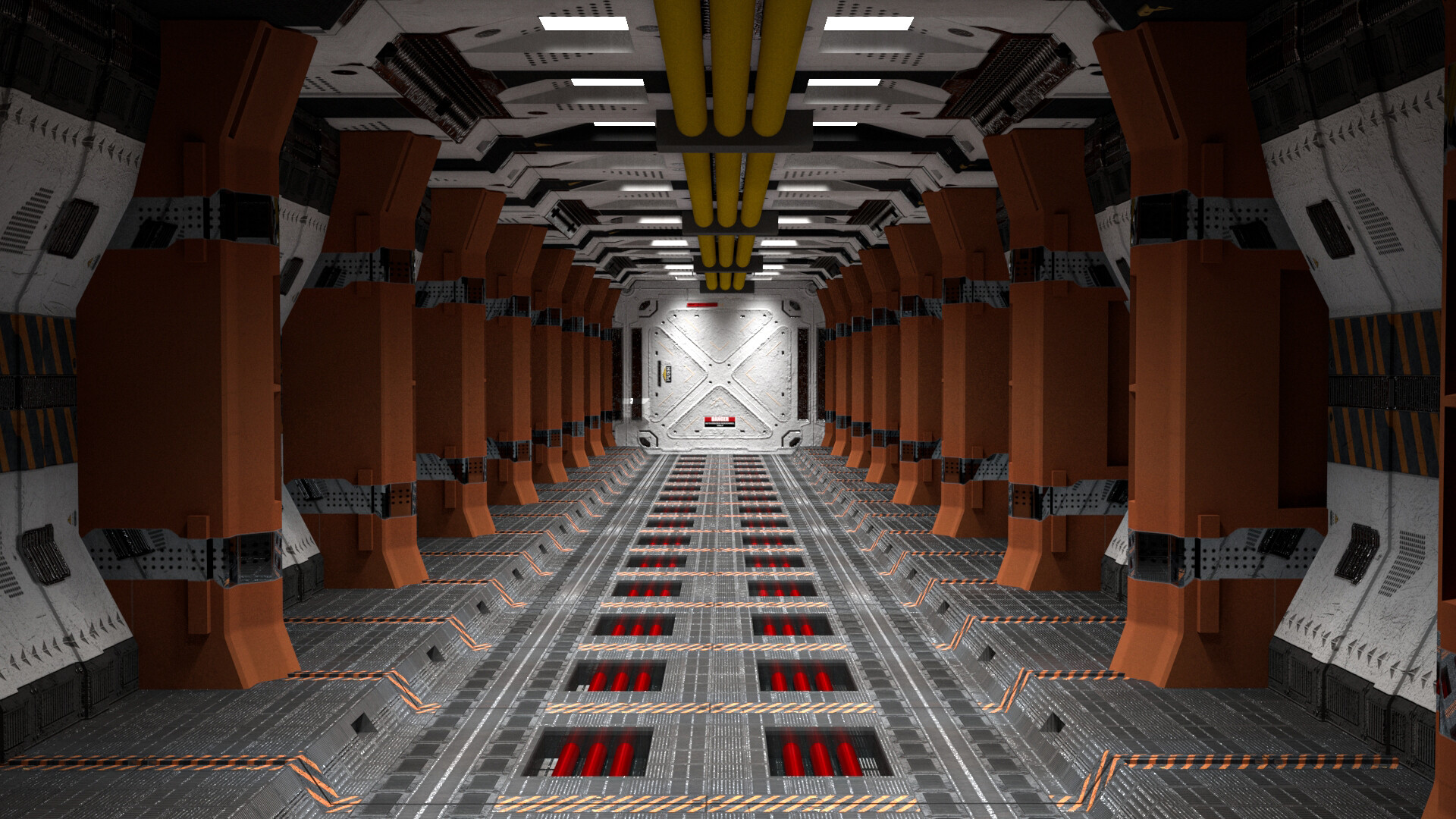 ArtStation - 3D Sci-fi corridor