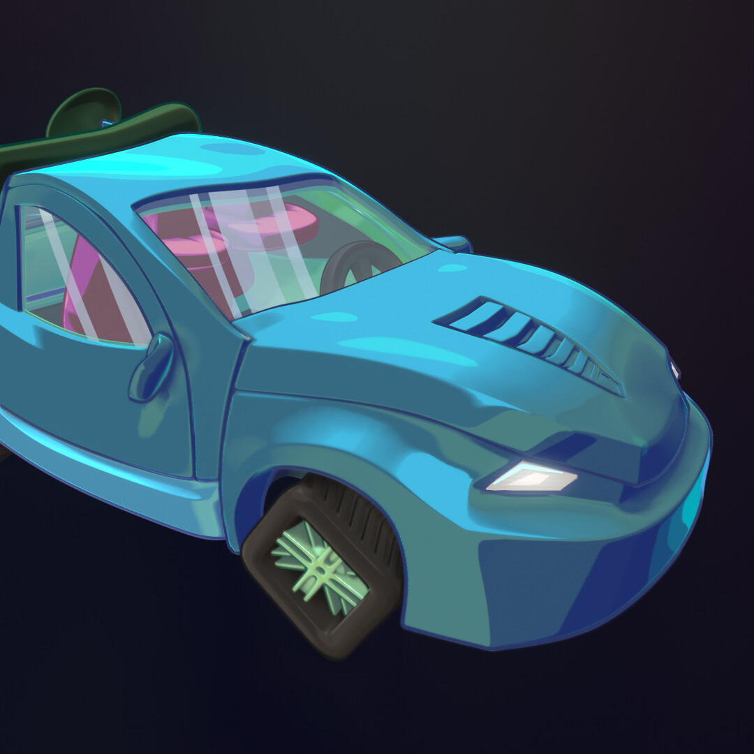 ArtStation - Surreal Cartoony Car