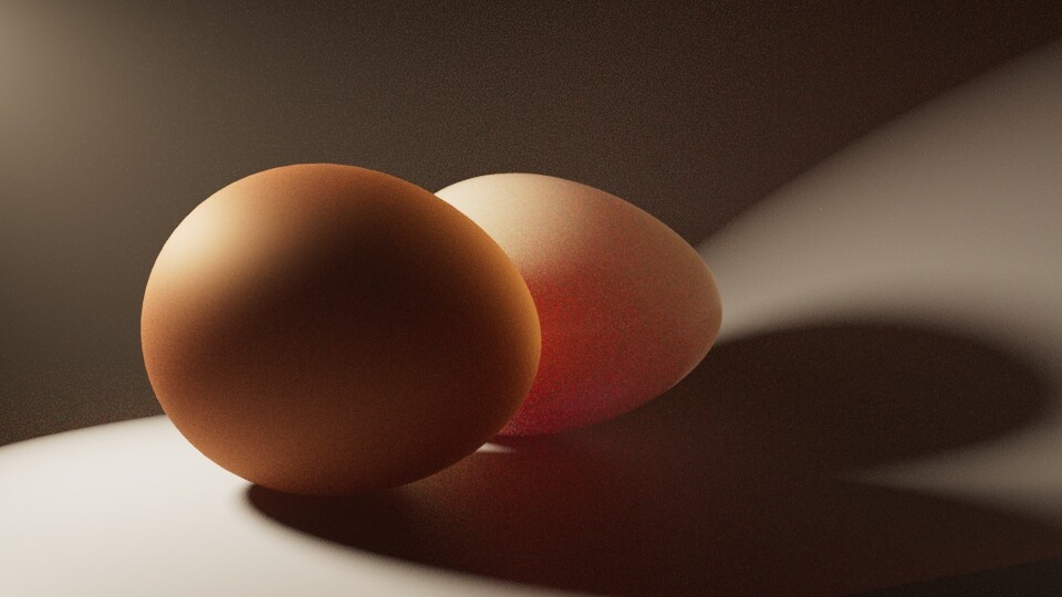 ArtStation - 3D Lighting study- Eggs