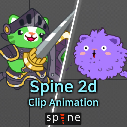 ArtStation - Spine 2d Clip Animation - Cats - Hairball,Lancer