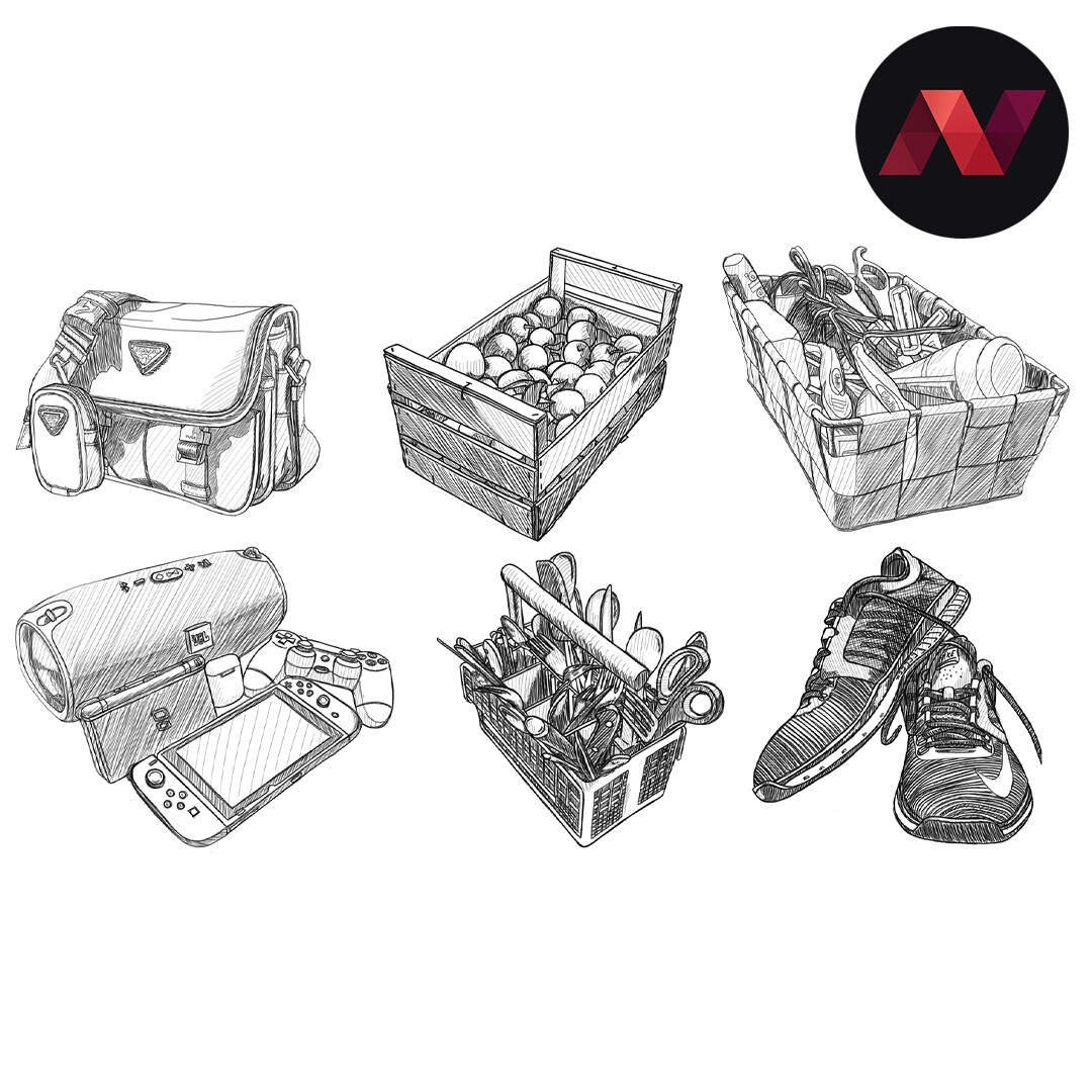 ArtStation - Line Studies Practice at @new3dge