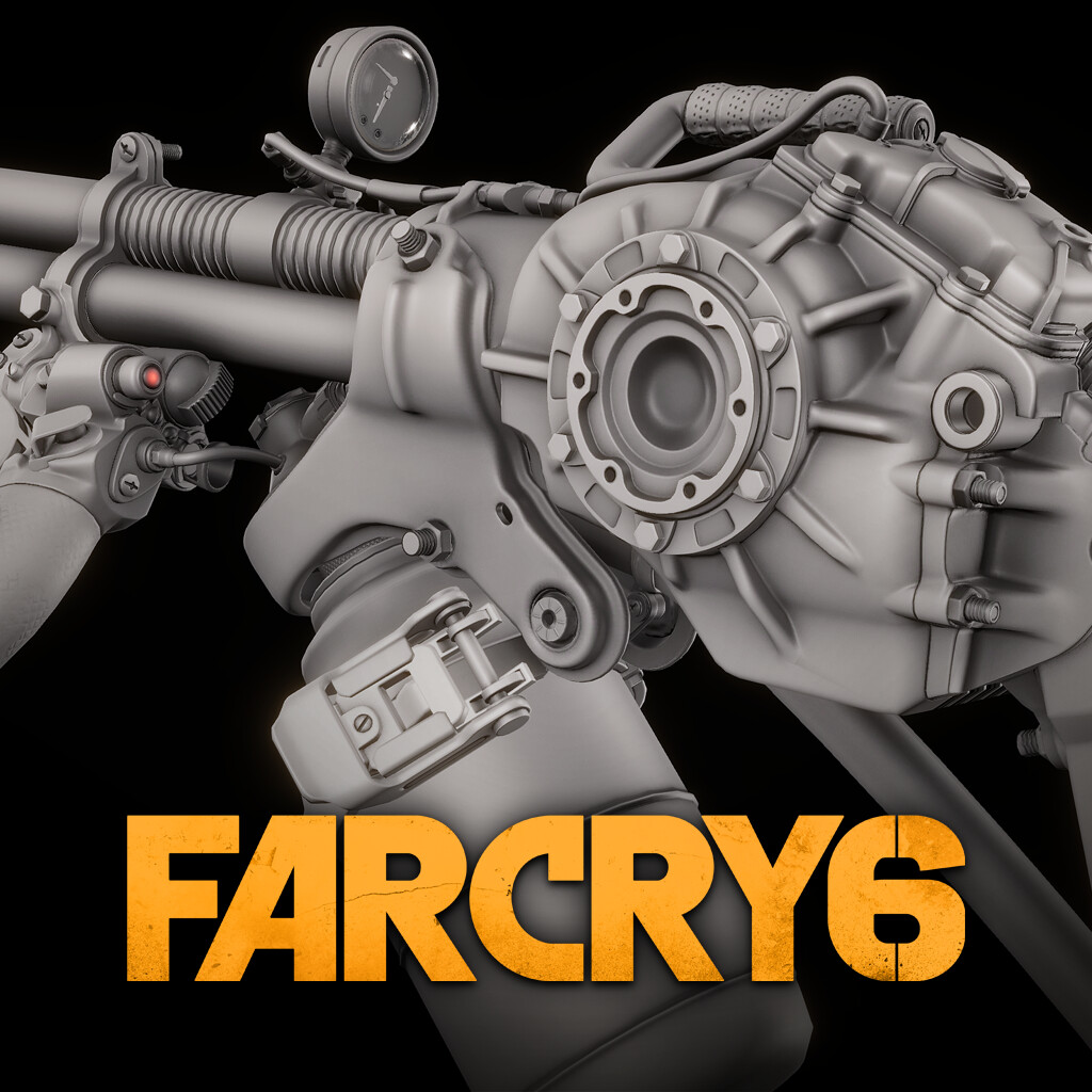 ArtStation - FC6 - Resolver Flamethrower - Detail Render