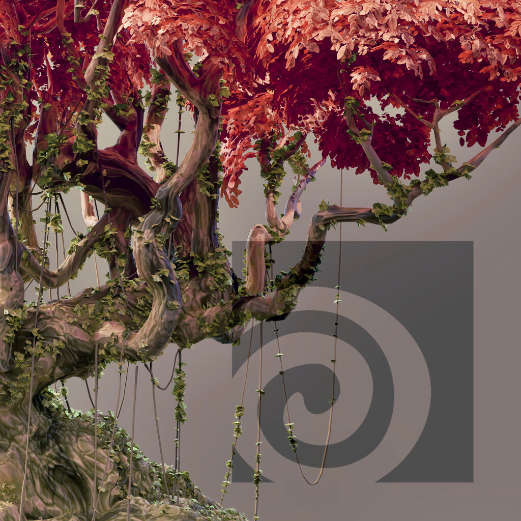 ArtStation - Procedural Stylized Fantasy Tree - Houdini