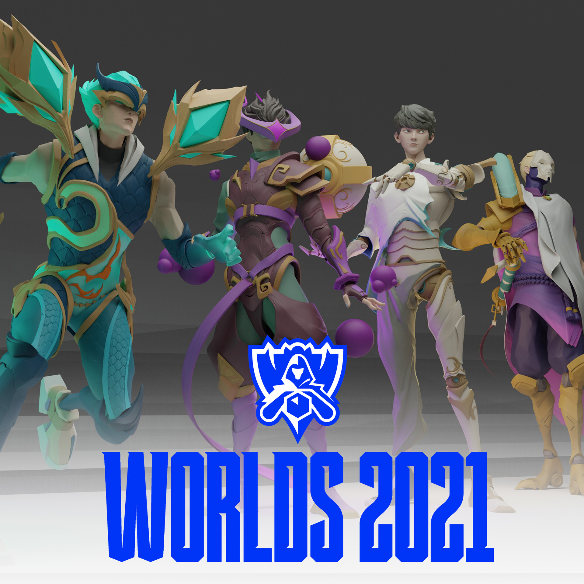 ArtStation - Character design lineup of Worlds 2021 - League of Legends