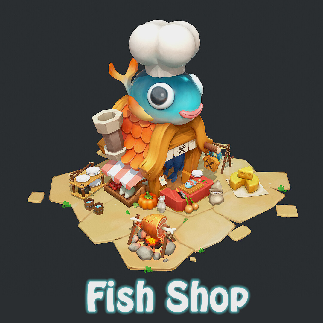 ArtStation - Fish Shop