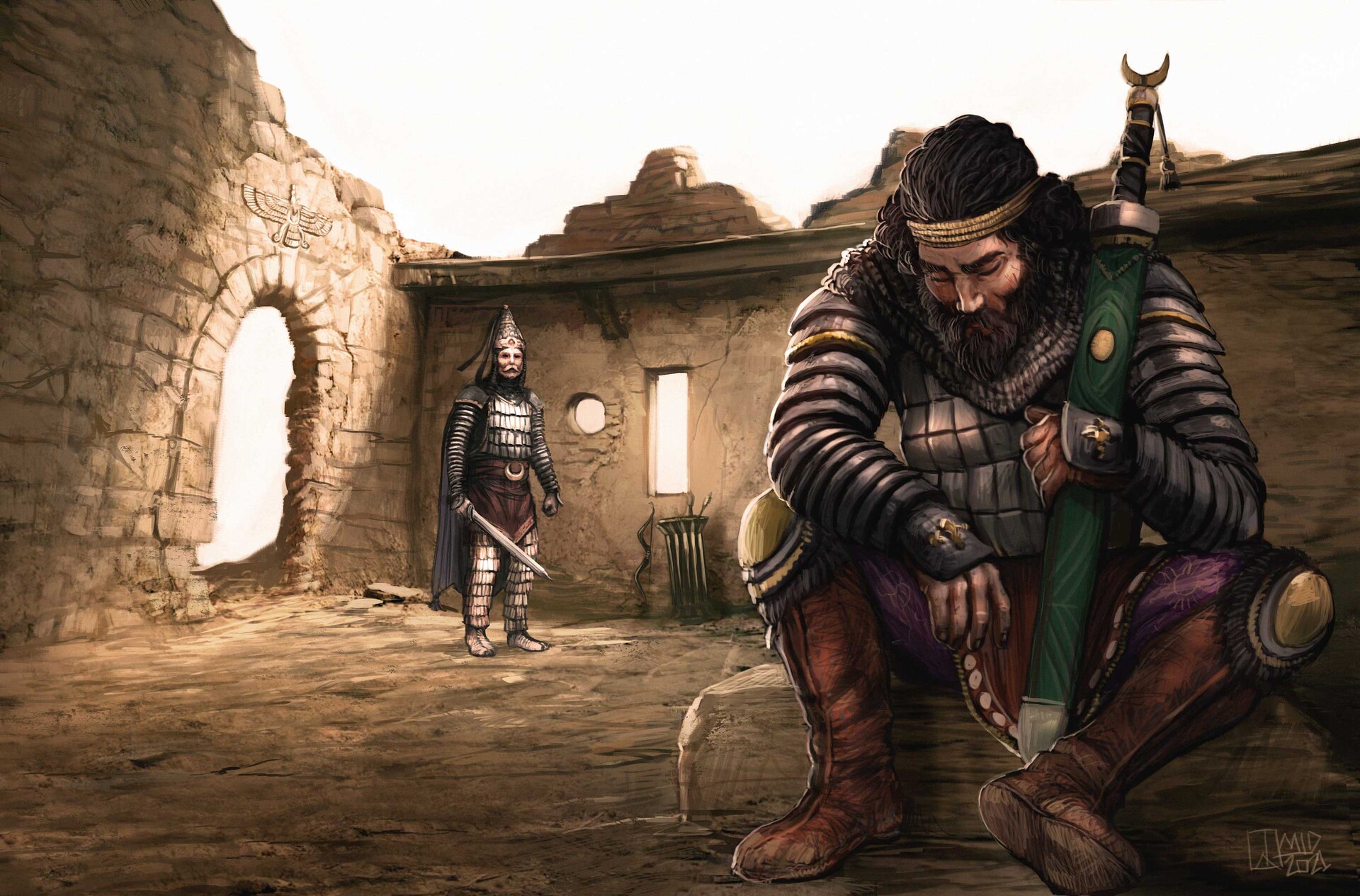 ArtStation - Surena the Parthian commander