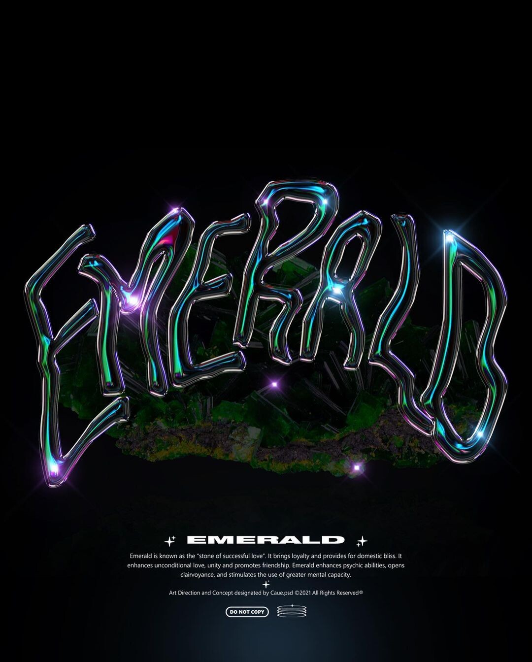 ArtStation - EMERALD - 3D Type