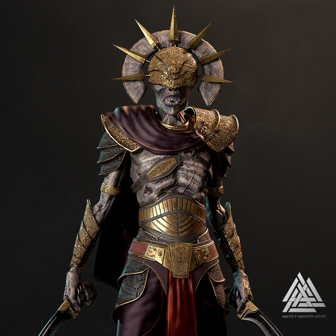 ArtStation - Ancient Undead Prince - Gameready