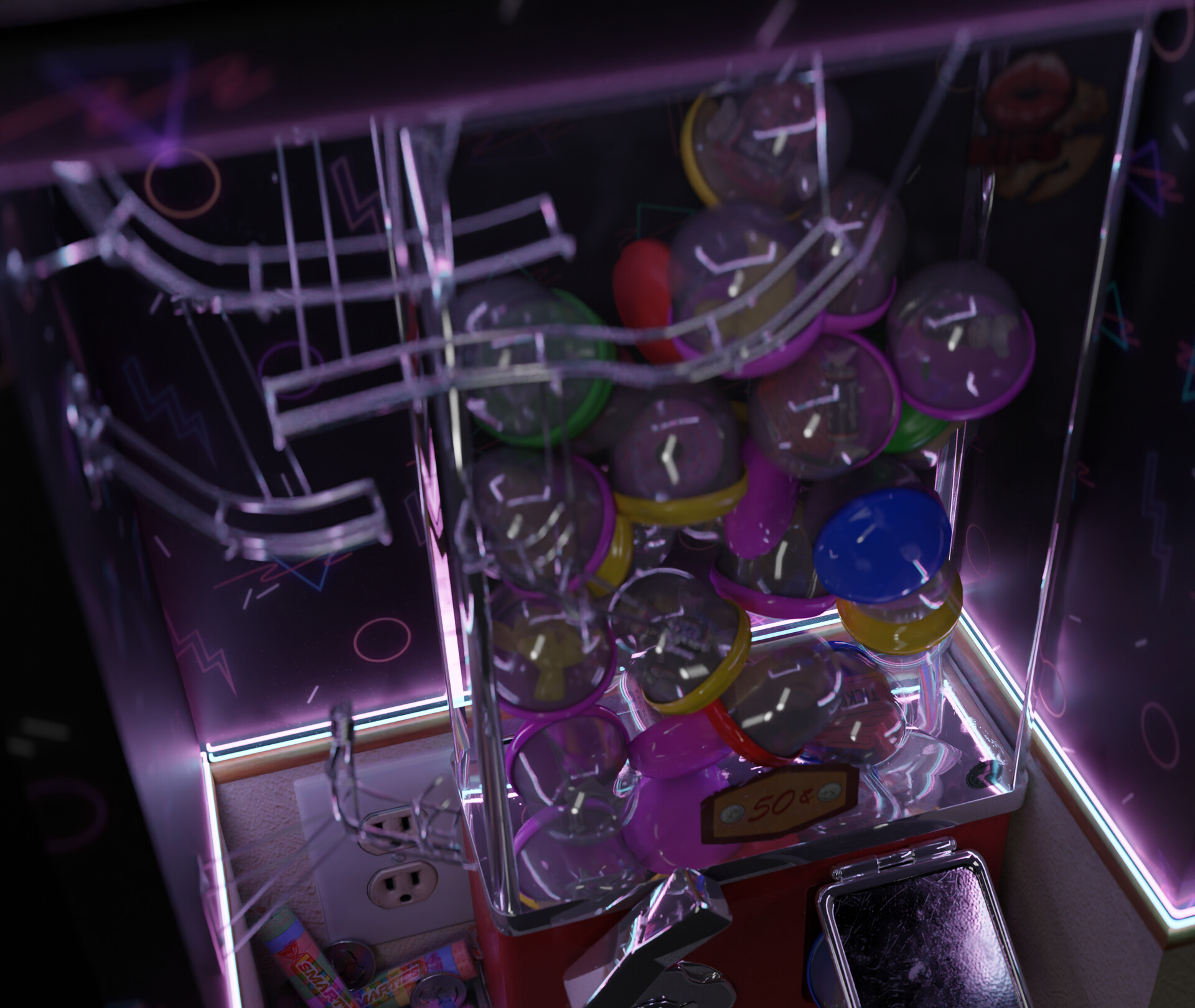 ArtStation - Arcade Toy Machine - Dynamic Machines Render Challenge