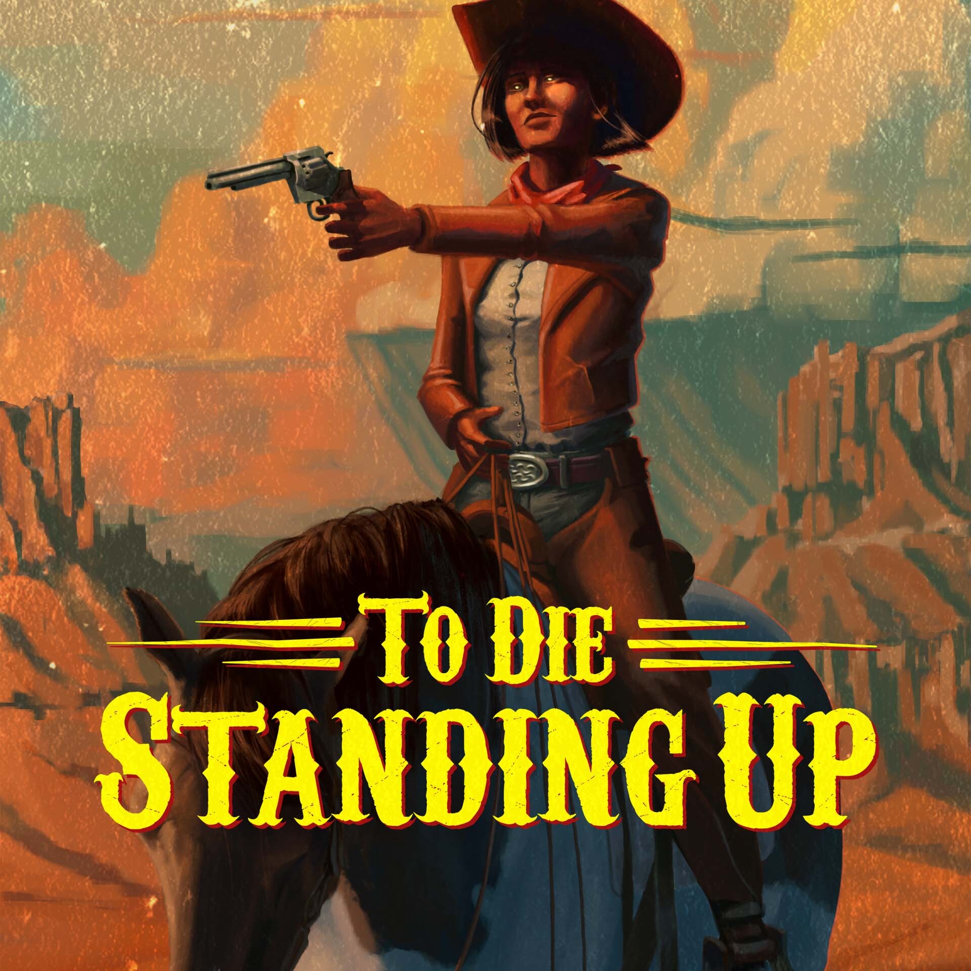 ArtStation - Illustration Book Cover - To Die Standing Up
