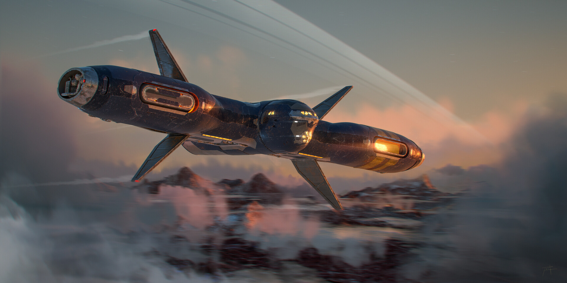 ArtStation - Deep Space Science Vessel - Part I