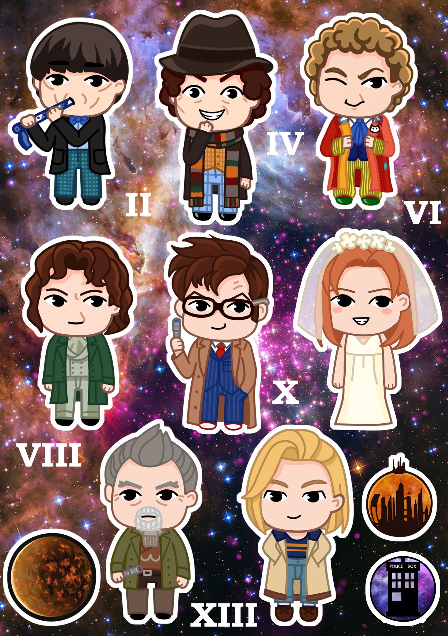 ArtStation - doctor who stickers