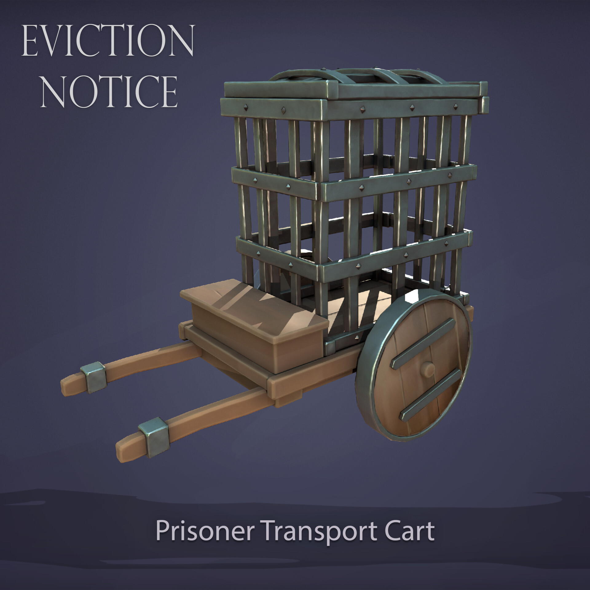 ArtStation - Prison Transport Cart, Jordi Kruk