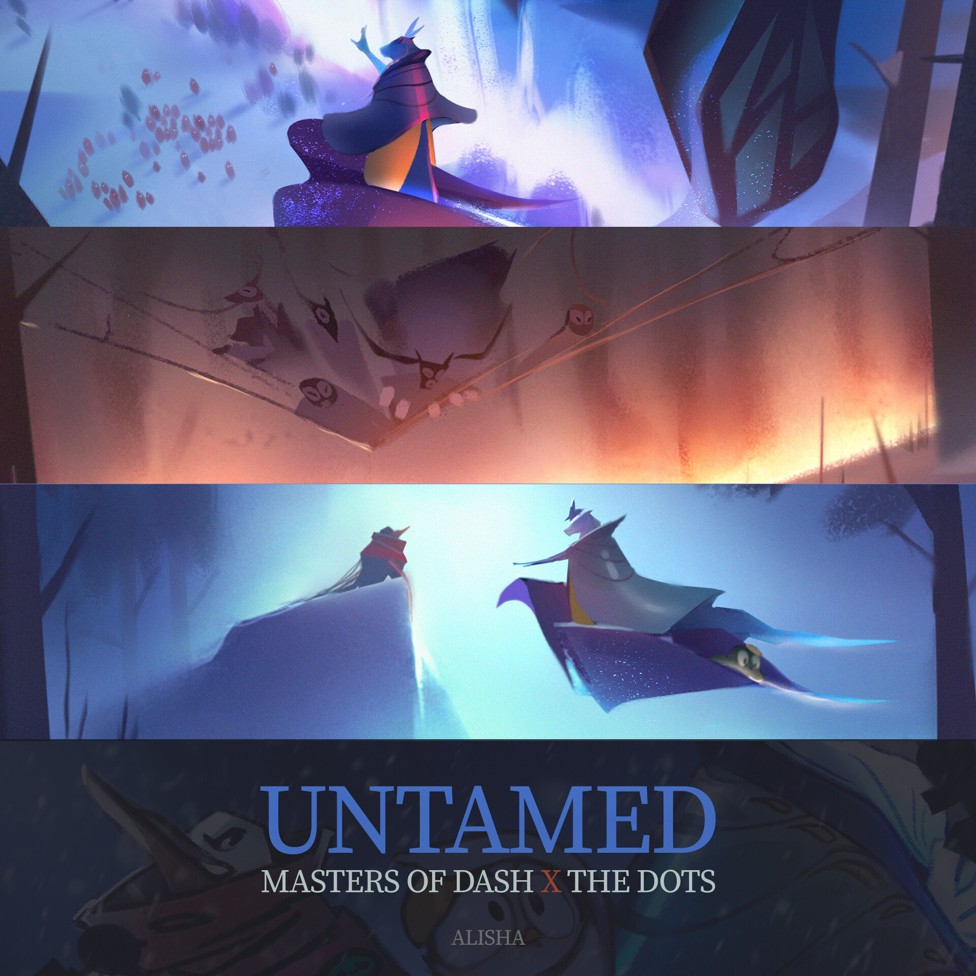 ArtStation - DASH X DOTS - "Untamed " Artstation Keyframe Challenge