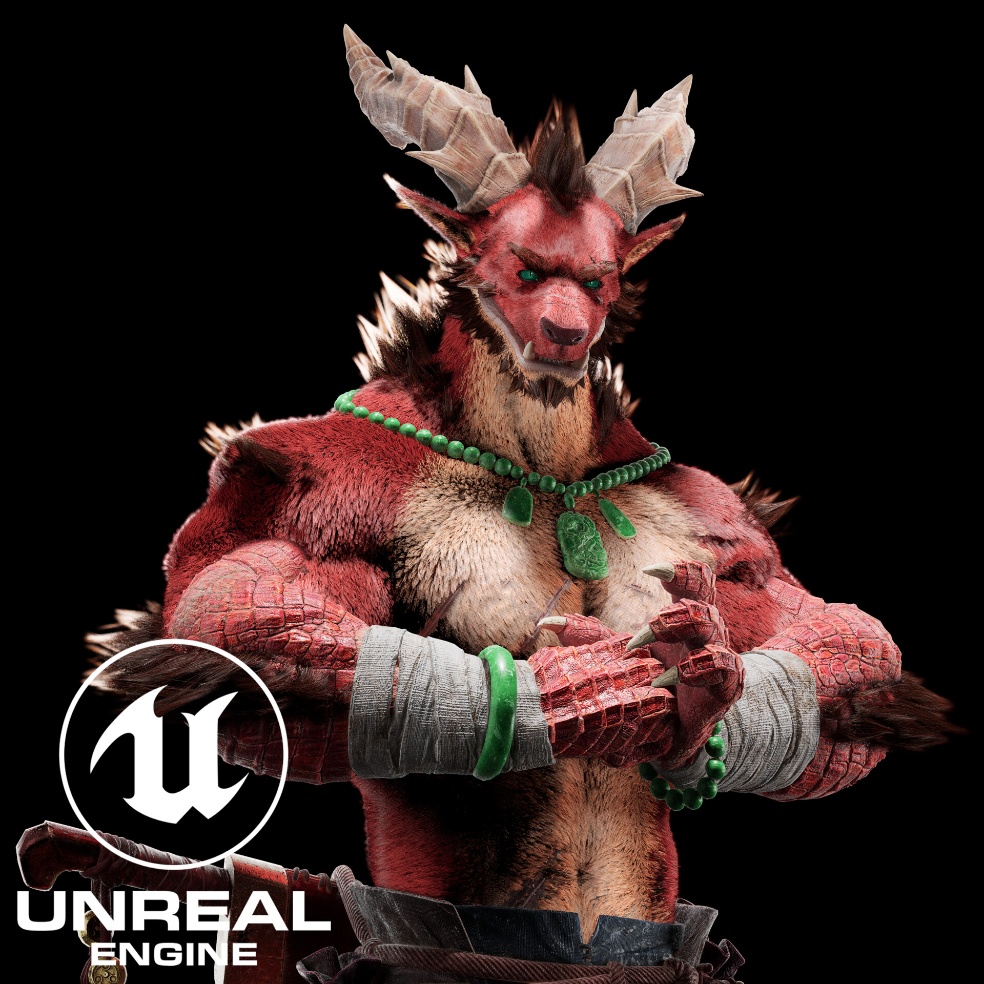 ArtStation - Red Dragon - Real Time Character