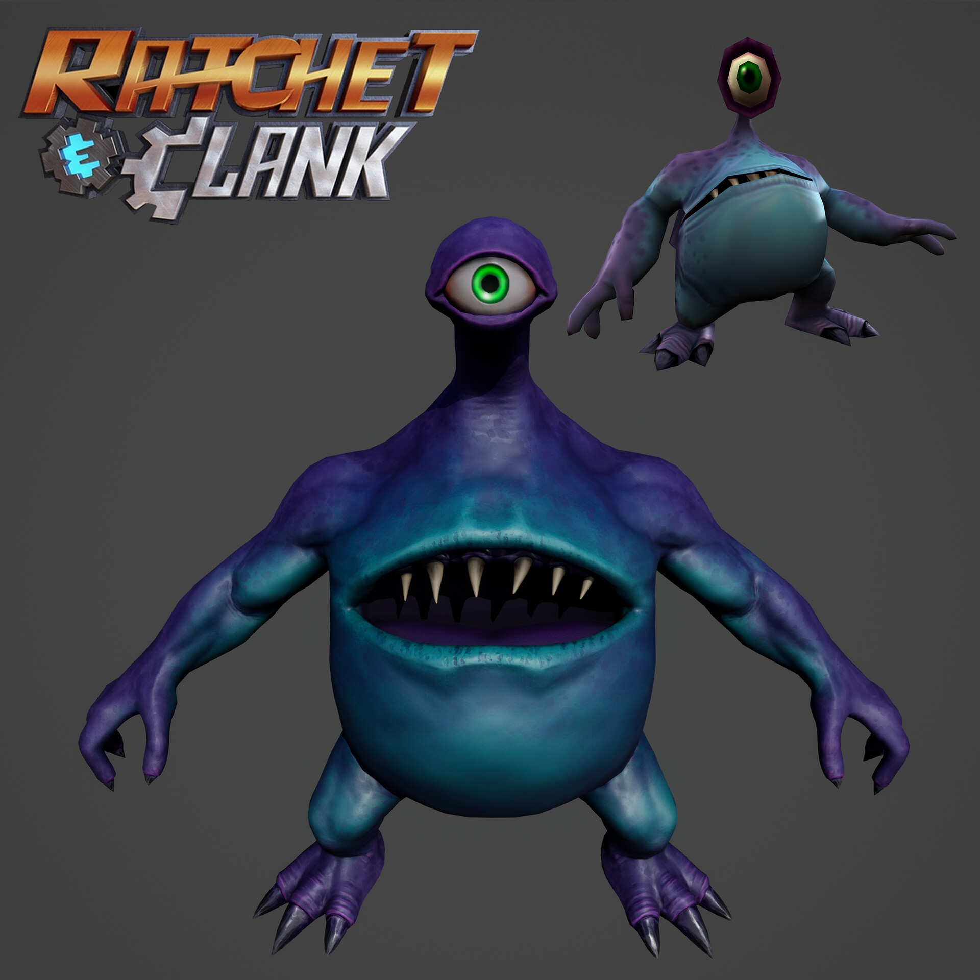 ArtStation - Ratchet and Clank Tyhrranoid Fan Art
