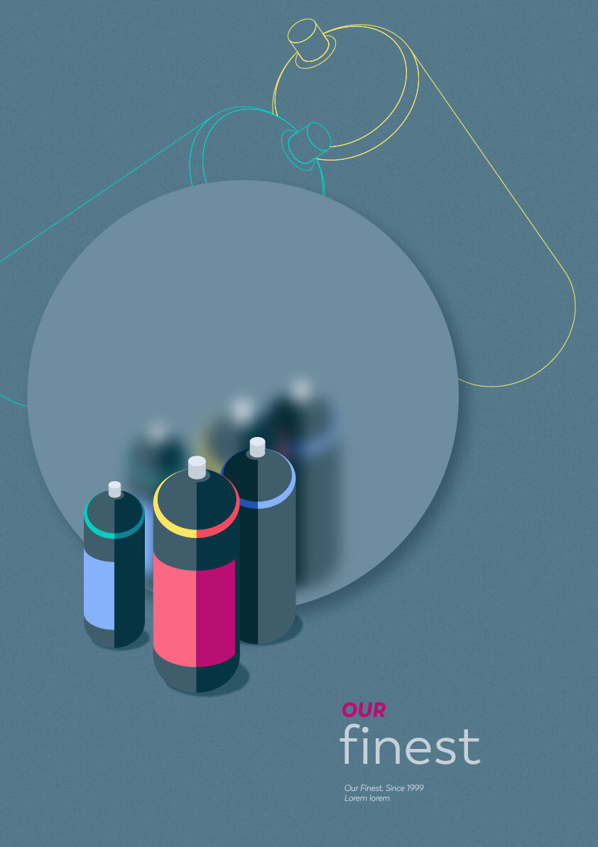 ArtStation - poster for spray commercial