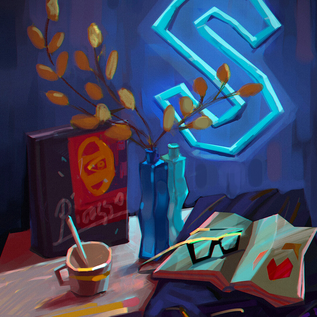 ArtStation - Blue speedpaint