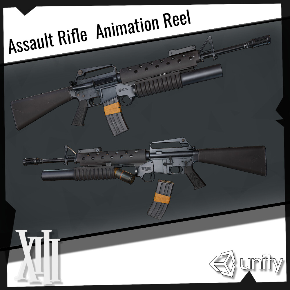 ArtStation - XIII - M16 Assault Rifle Animations