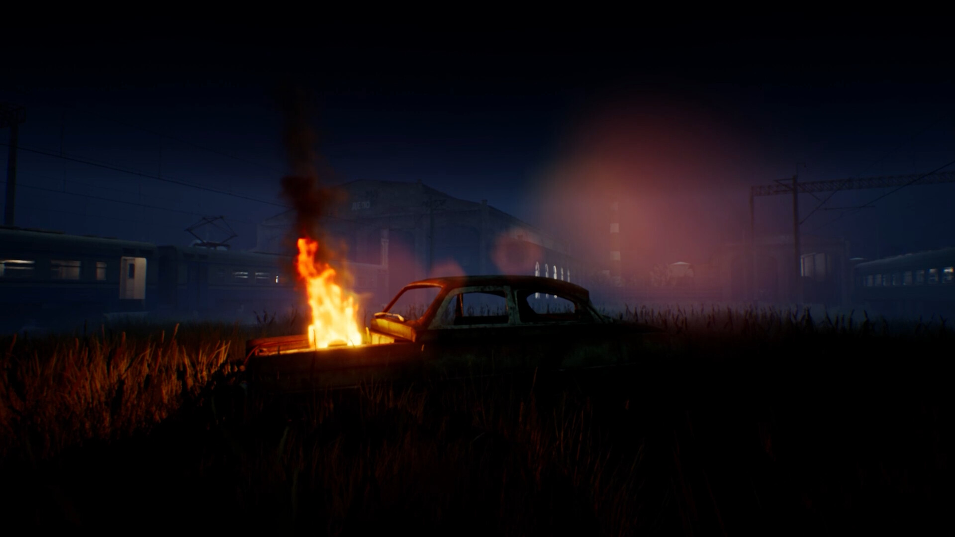 ArtStation - Burning car