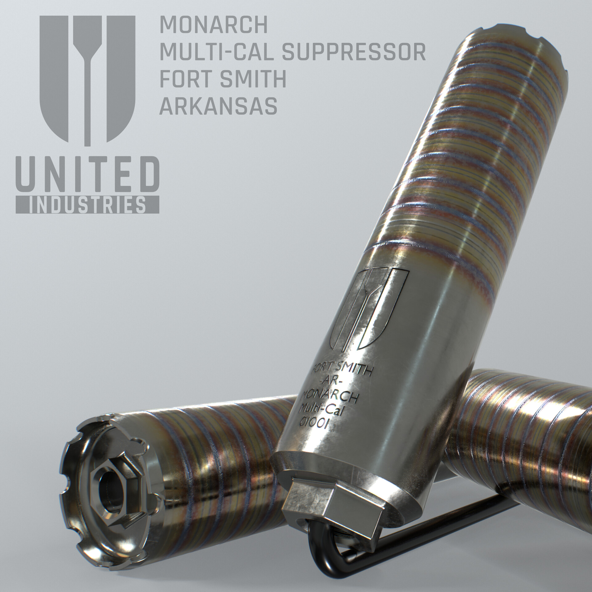ArtStation - Monarch Suppressor (Raw Finish)