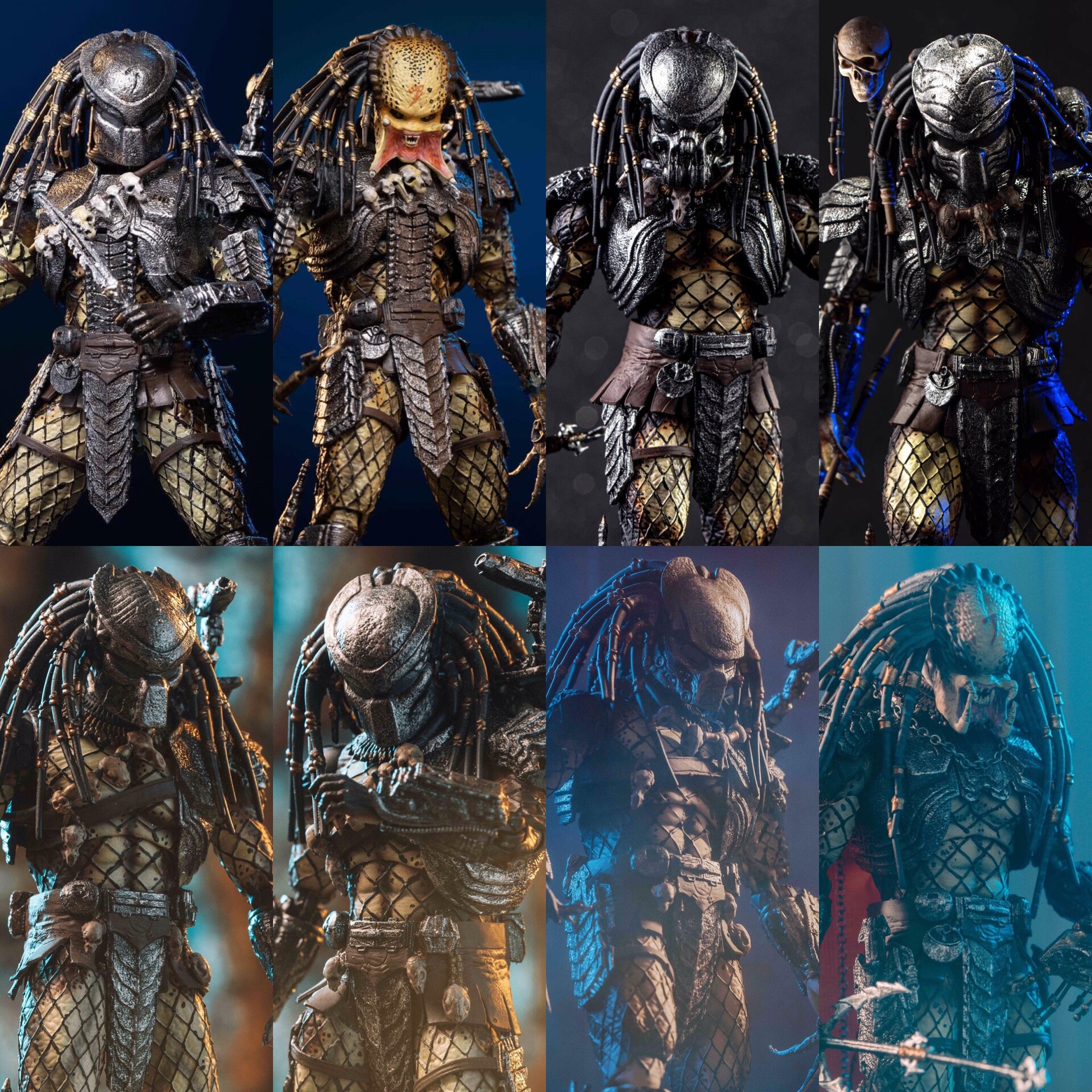ArtStation - Hiyatoys AVP predators and alien masterpaint lineup