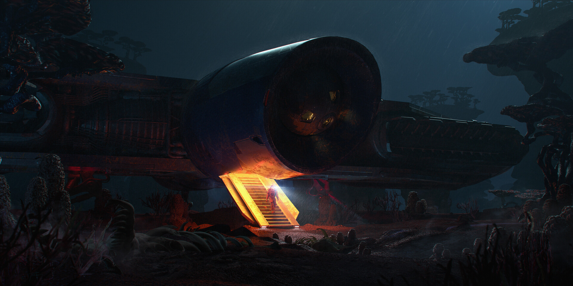 ArtStation - Deep Space Science Vessel - Part II