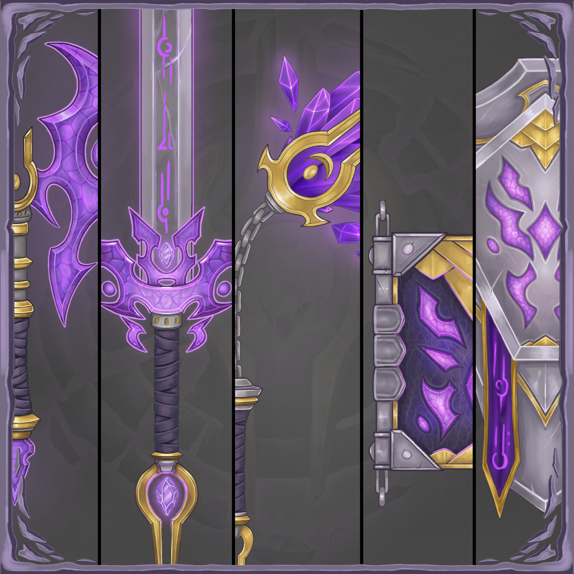 ArtStation - Draenei Weapon Concepts