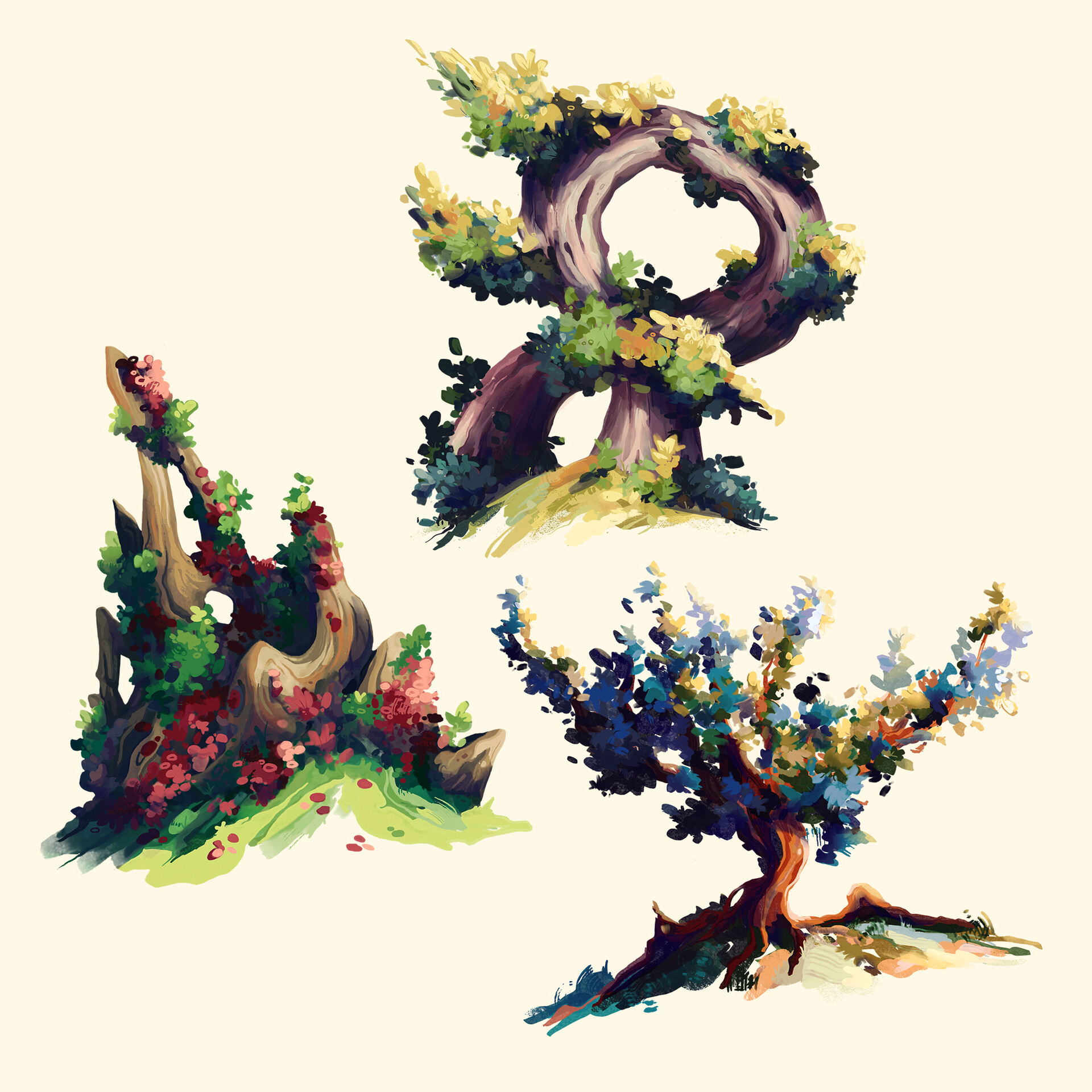 ArtStation - Stylized Trees02