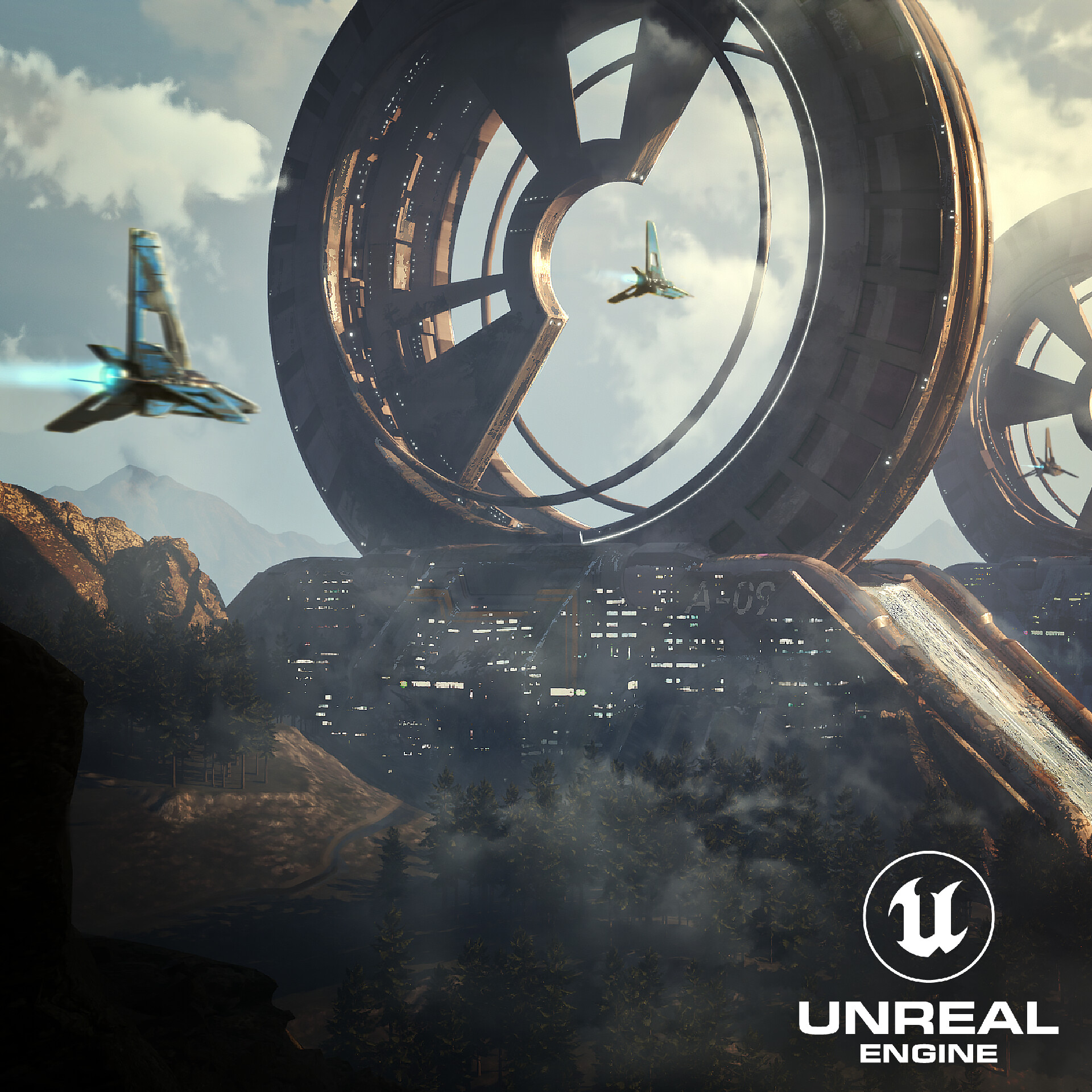 ArtStation - Concept Art - SciFi Spaceship Accelerator