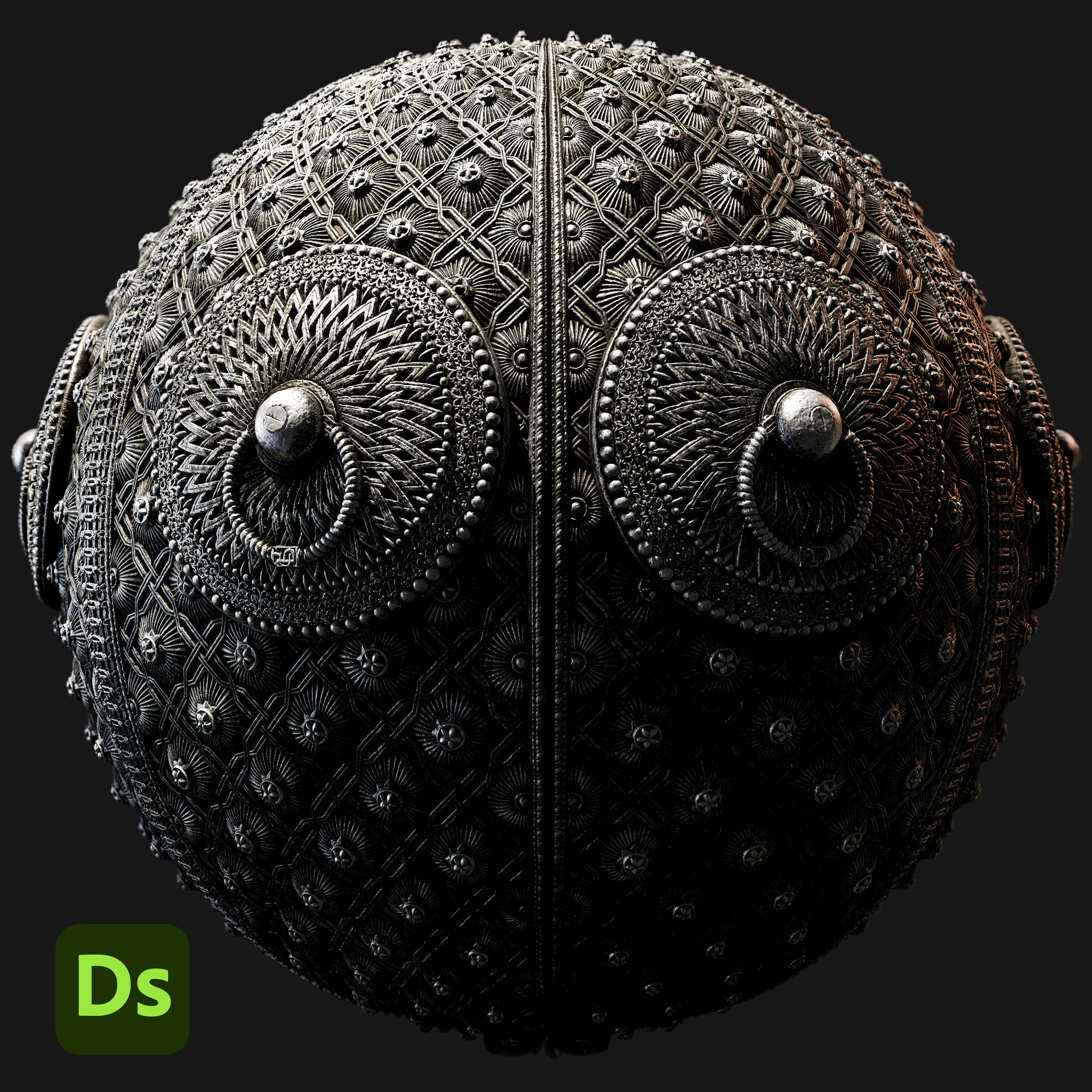 ArtStation - 034_Ornate_Metal_Door