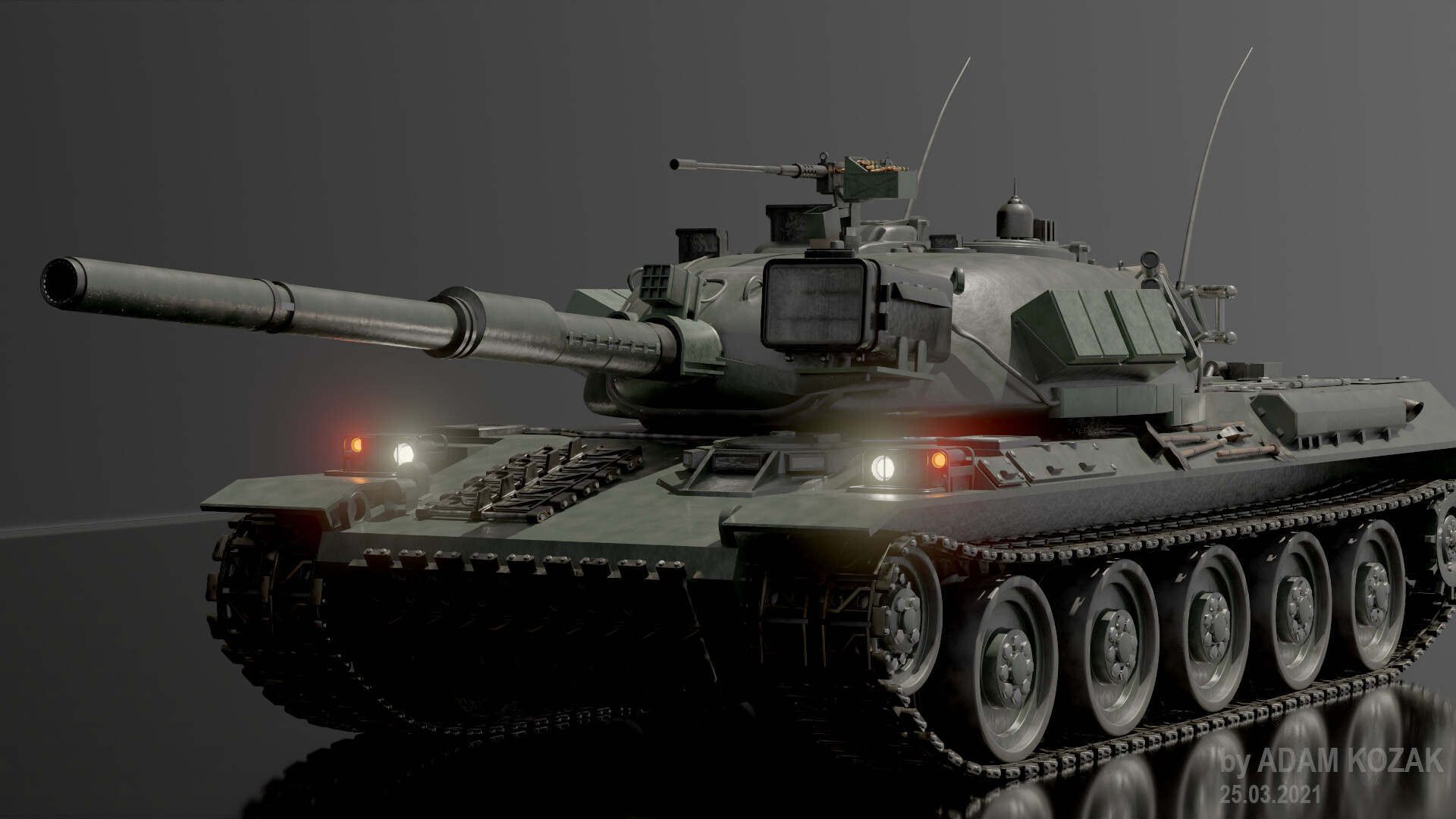 ArtStation - Type 74 JGSDF tank
