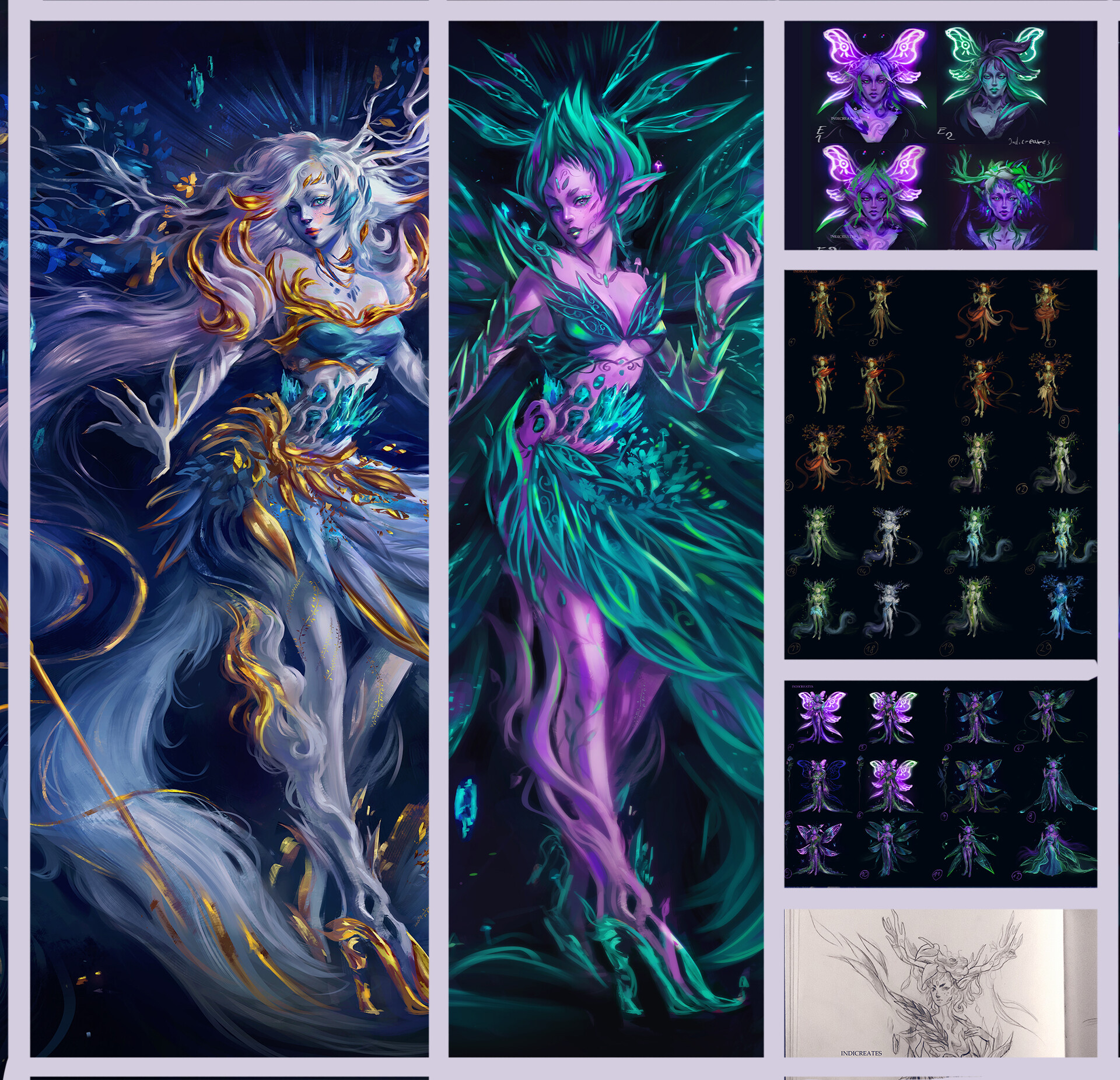 ArtStation - Florina Verlon - Full Character Design process and ...