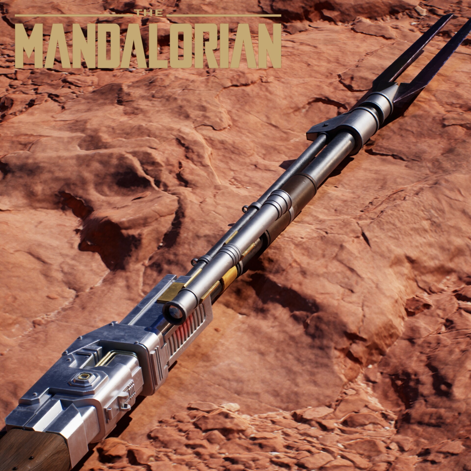 ArtStation - Amban phase-pulse blaster - The Mandalorian fan art