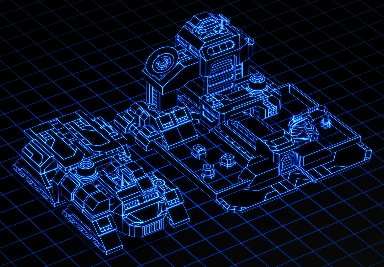 ArtStation - Cyber RTS Structures