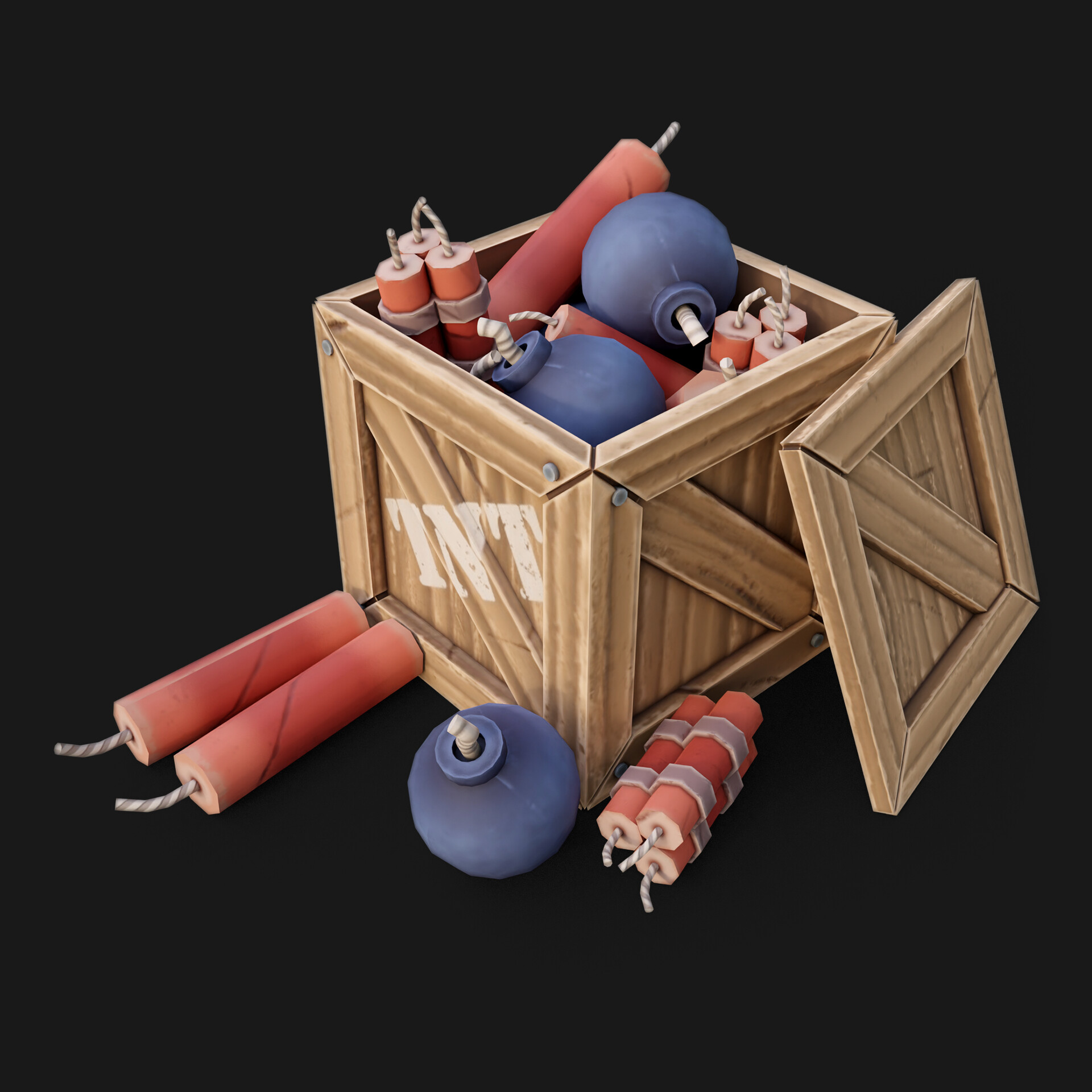 ArtStation - Crate of Explosives