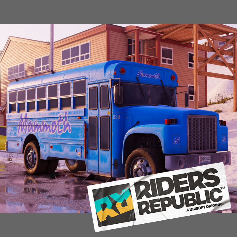 ArtStation - Riders Republic : Mammoth Blue Bus