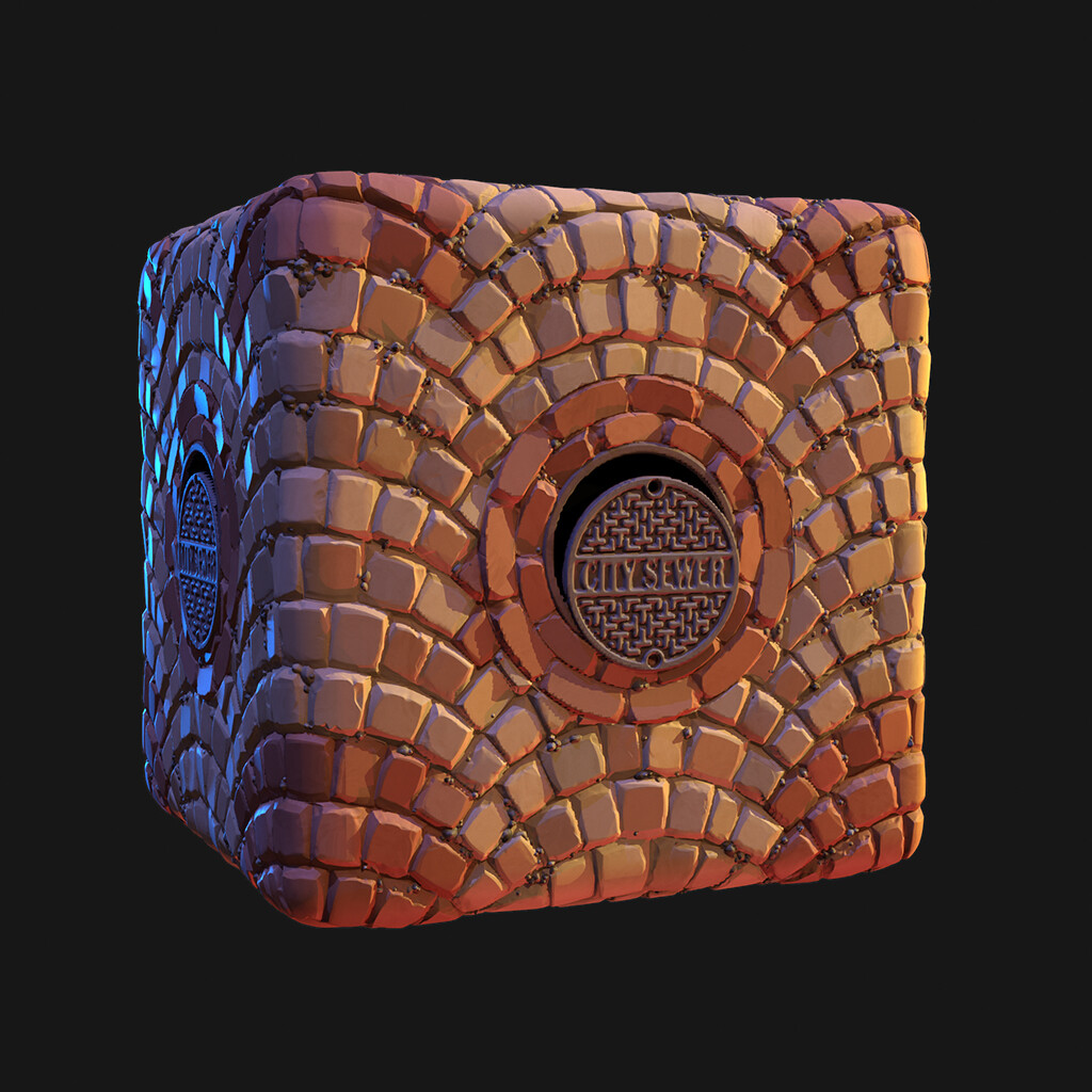 ArtStation - Stylized cobblestone