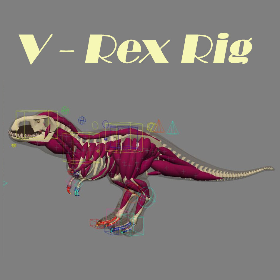 ArtStation - V-Rex Rigging