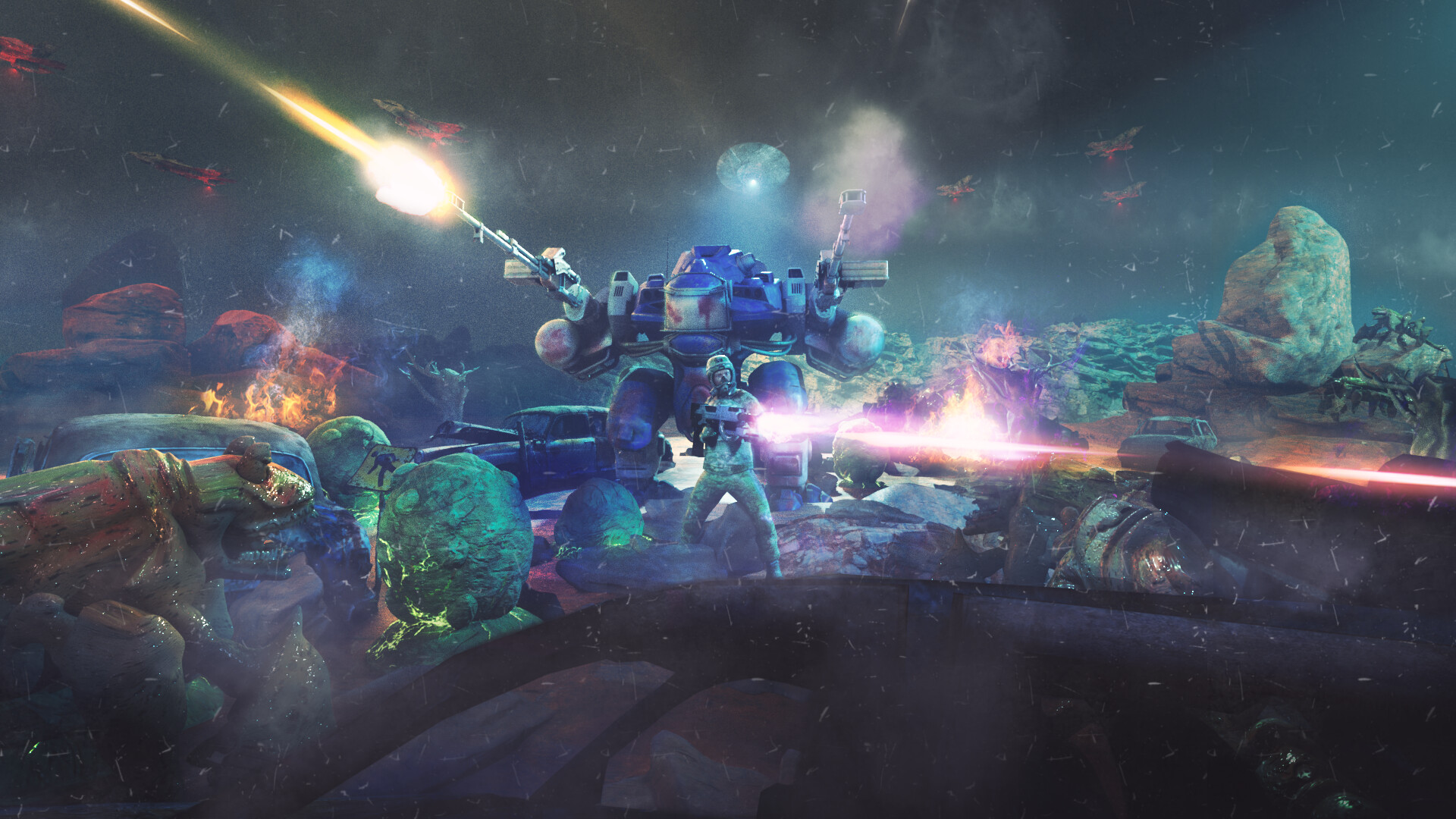 ArtStation - Alien battlefield (2021)