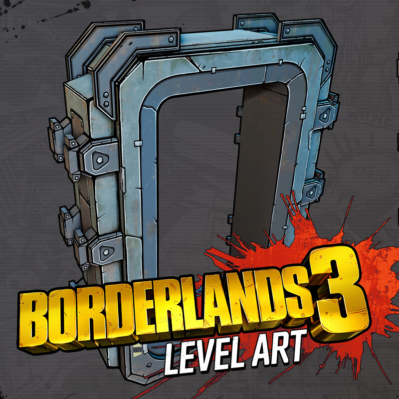 ArtStation - Borderlands 3 - Industrial Door Frame Textures