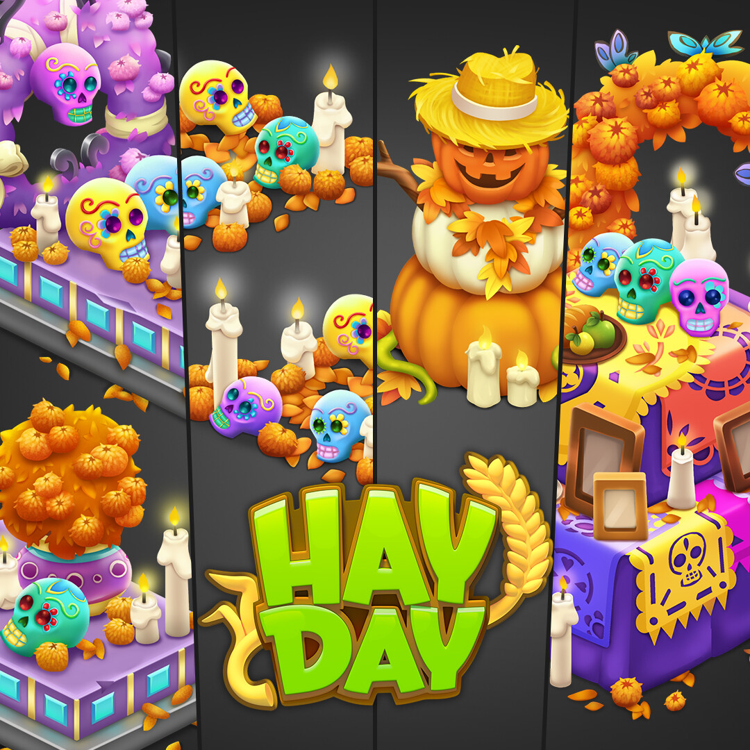 ArtStation - Hay Day - Halloween Props Set