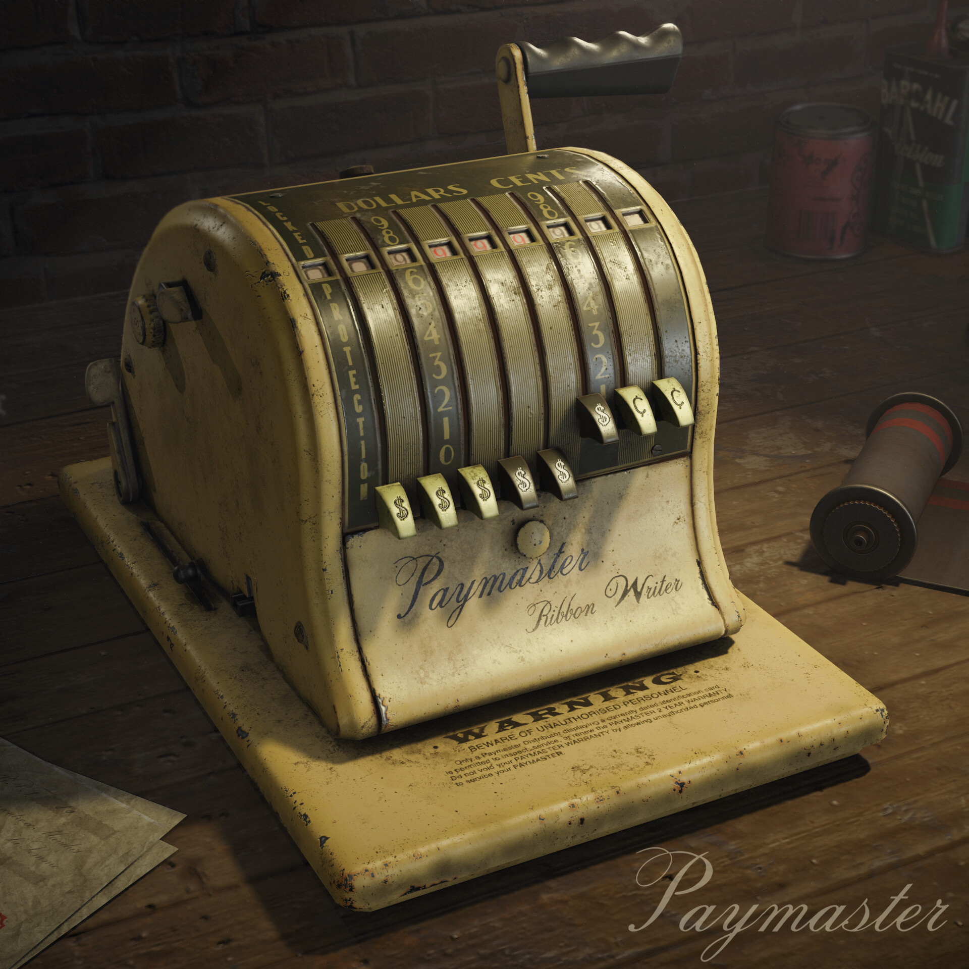 ArtStation - Paymaster Cheque Machine