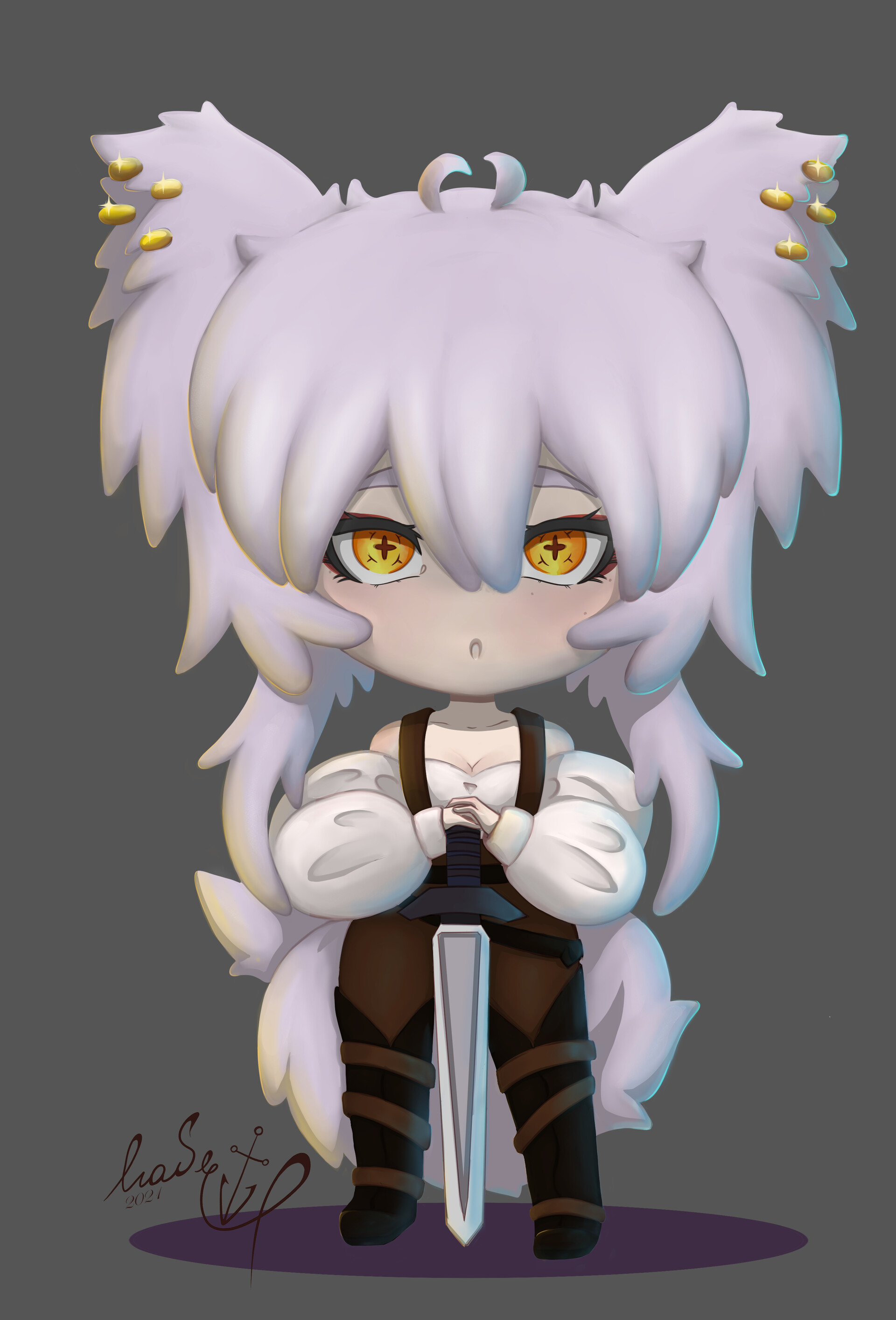 ArtStation - Chibi Lessa (+process)