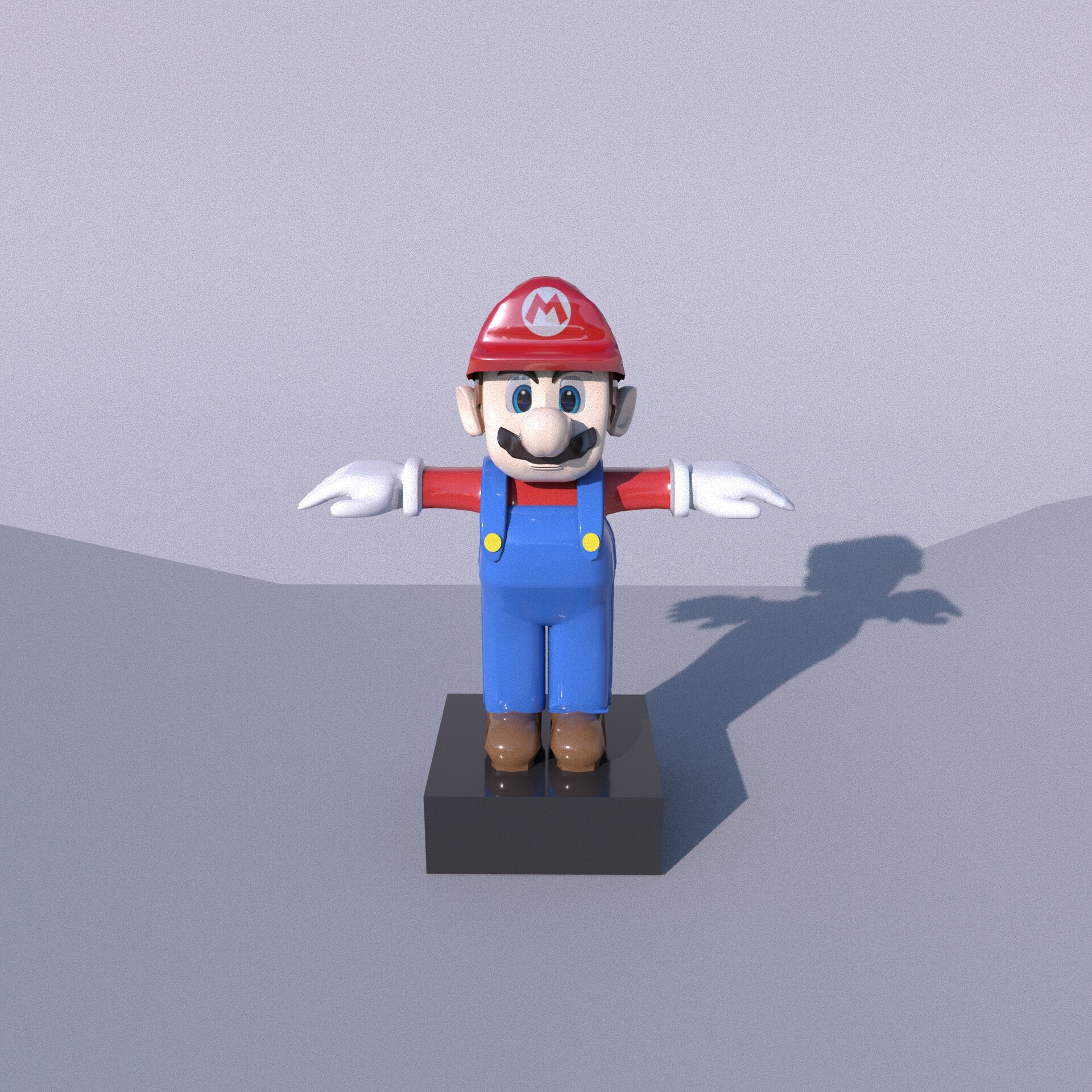 ArtStation - Model_Estatue_Mario