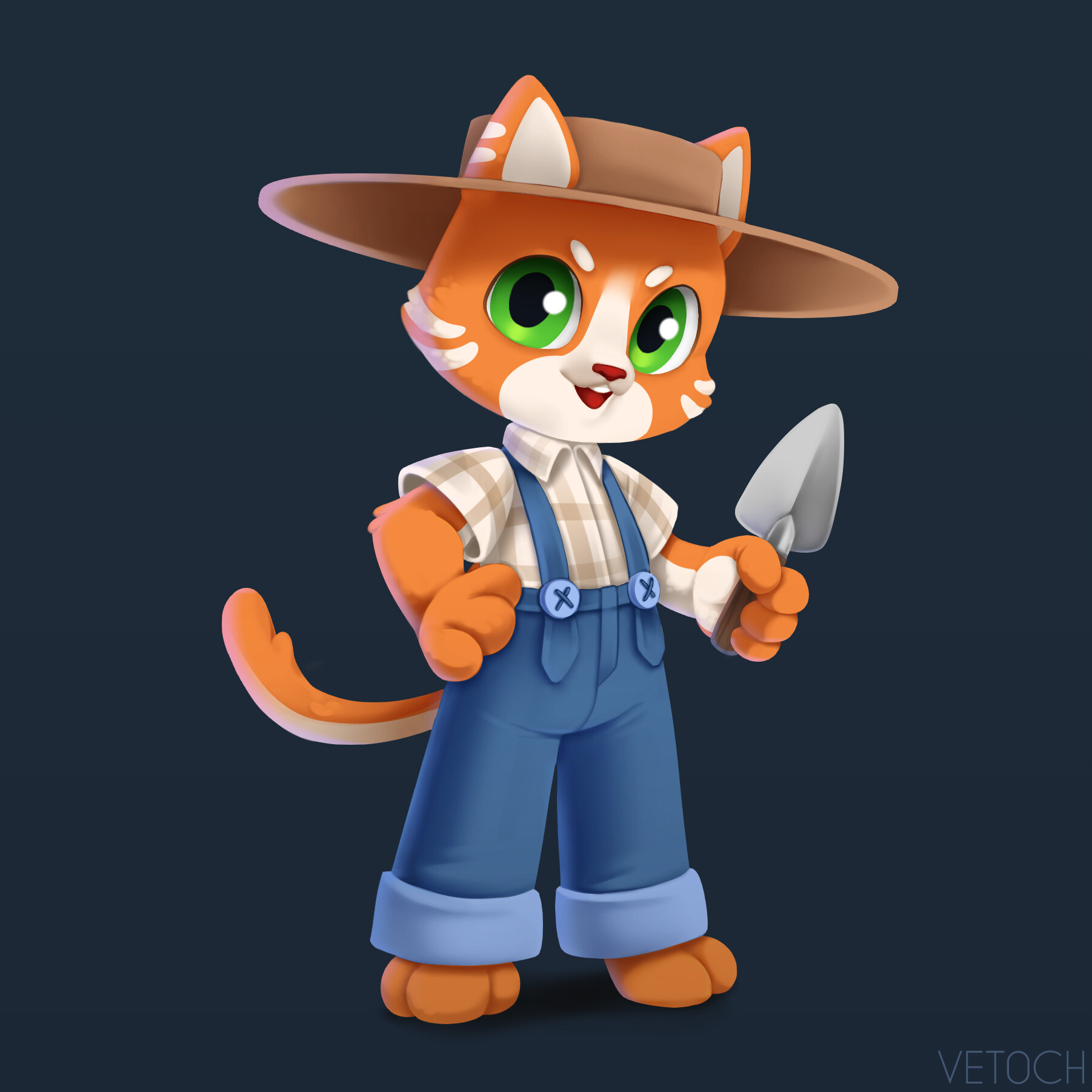 ArtStation - Casual Character: Cat Farmer