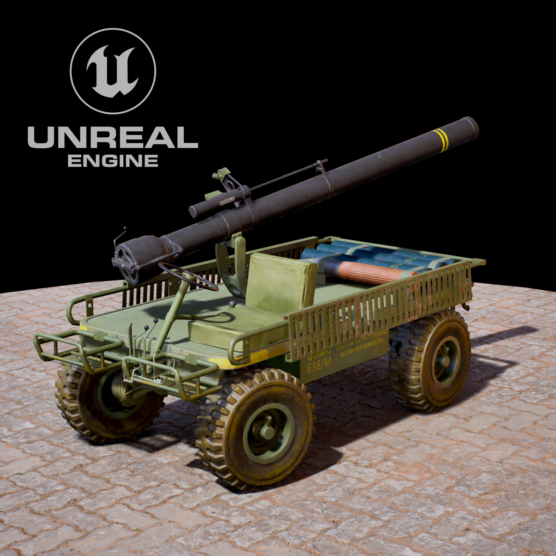ArtStation - M274 ½-ton 4×4 utility platform truck | MULE