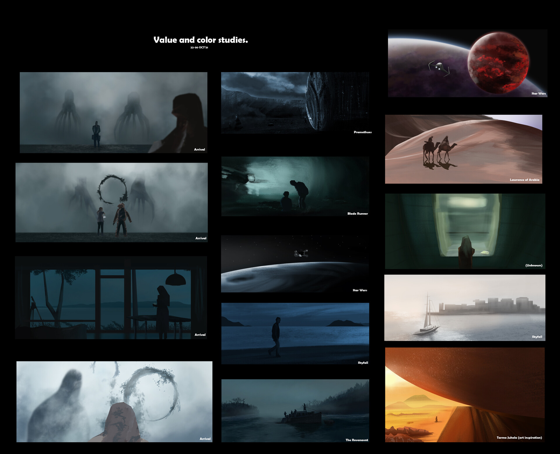 ArtStation - Value and Color Studies