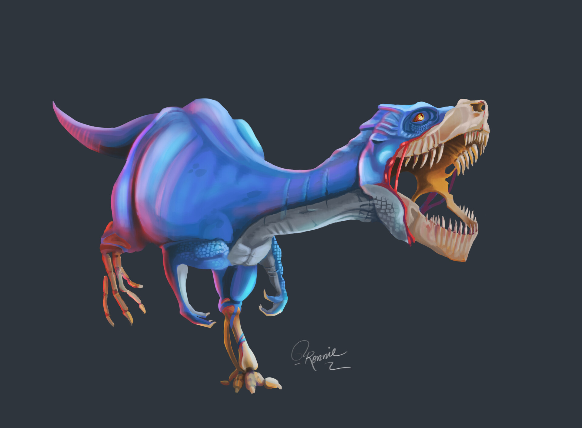 ArtStation - Resurrected Dinosaur